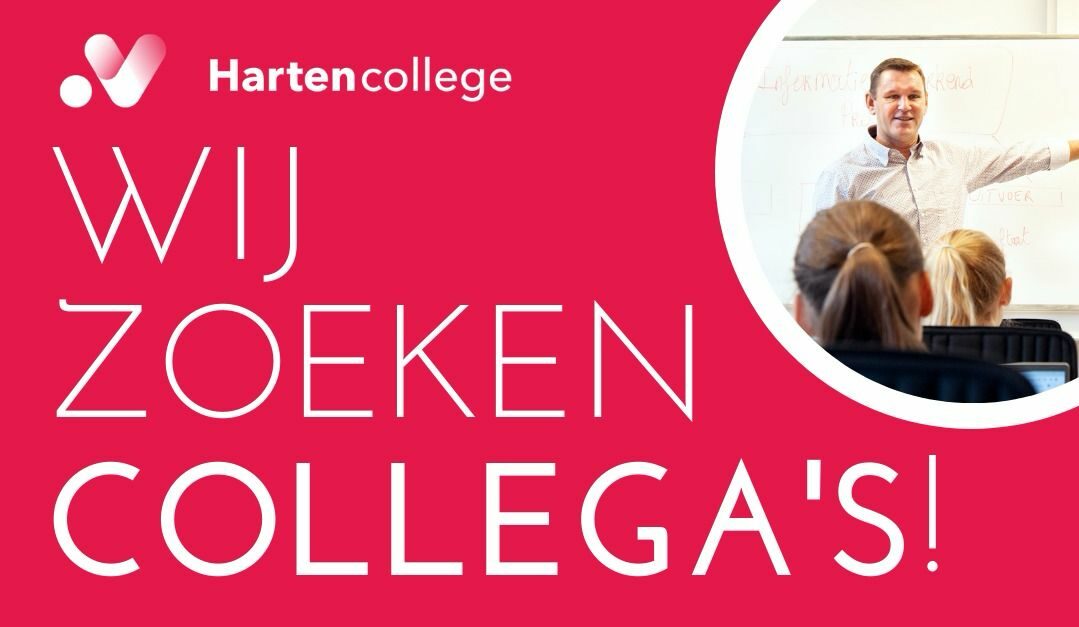 WIJ ZOEKEN NIEUWE COLLEGA’S! | Hartencollege Basisonderwijs ...